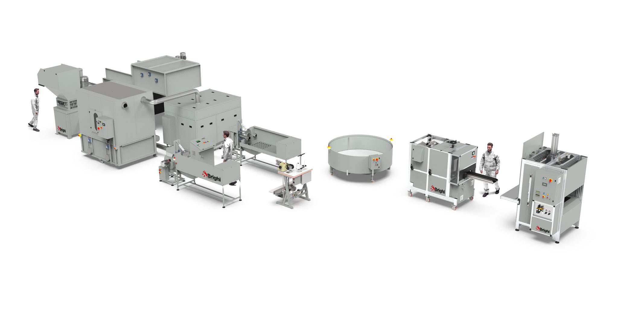 Filling and production line for soft toys, pet beds and padded - Brighi ...